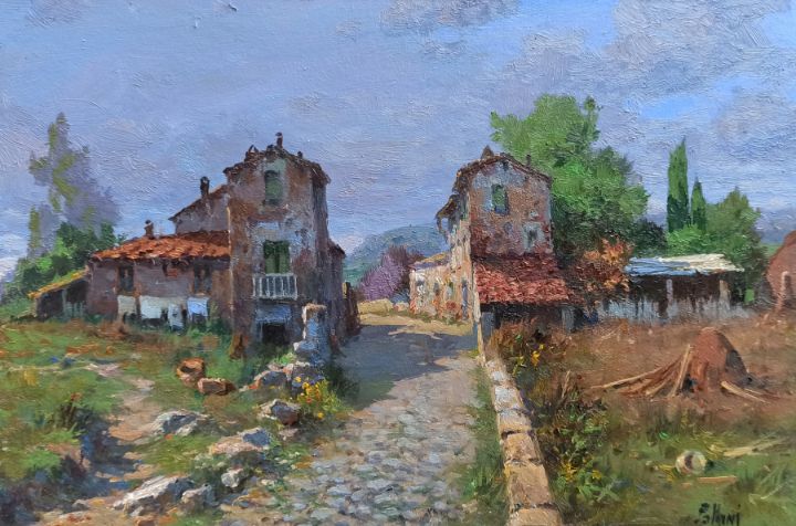 Tuscany painting by Claudio Pallini - Modí Arte - Italian paintings ...