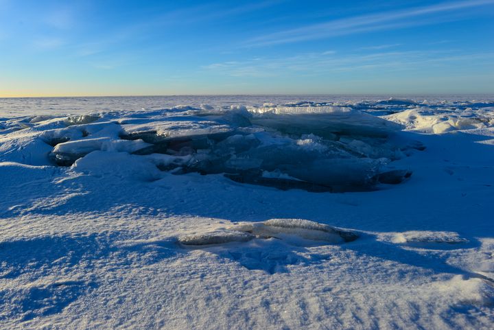 Blue sky over the snowy ice sea - yarvin13 - Photography, Landscapes ...