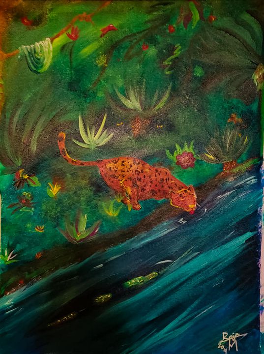 LIFEBLOOD - Rojo Todd Munoz - Paintings & Prints, Animals, Birds ...