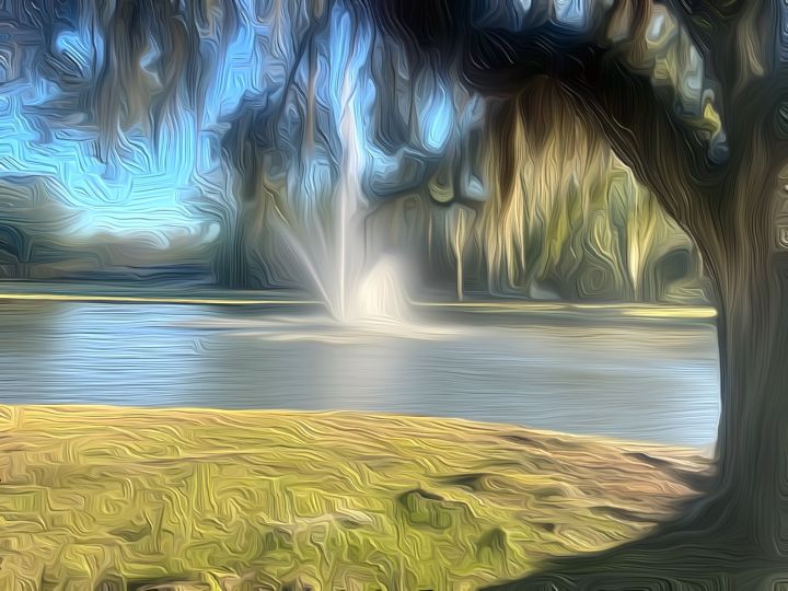 My favorite park - Kelly c greco - Paintings & Prints, Landscapes ...