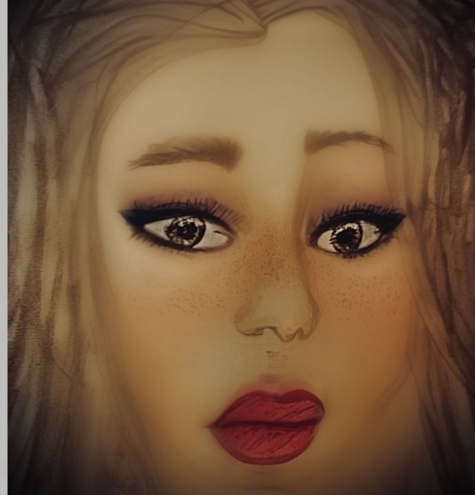 Random faces - Kelly c greco - Drawings & Illustration, People ...