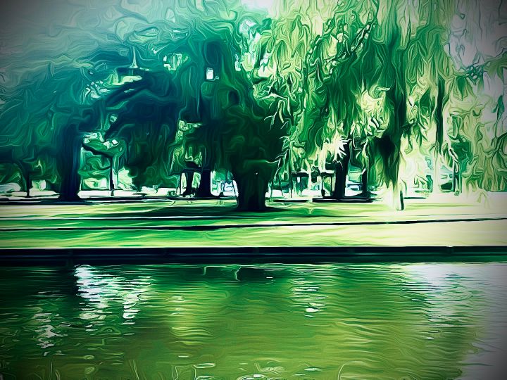 My favorite park - Kelly c greco - Paintings & Prints, Landscapes ...