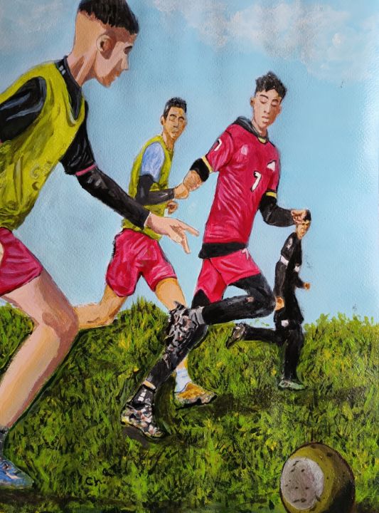 Boys chasing dreams - Daddy Noob - Paintings & Prints, Sports & Hobbies ...