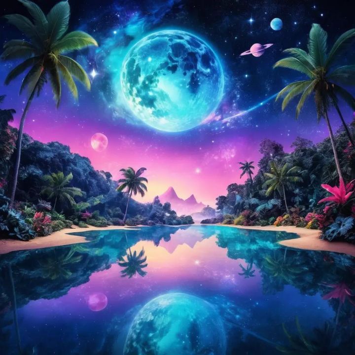 Tropical Cosmos - Loyalink - Digital Art & AI, Astronomy & Space ...