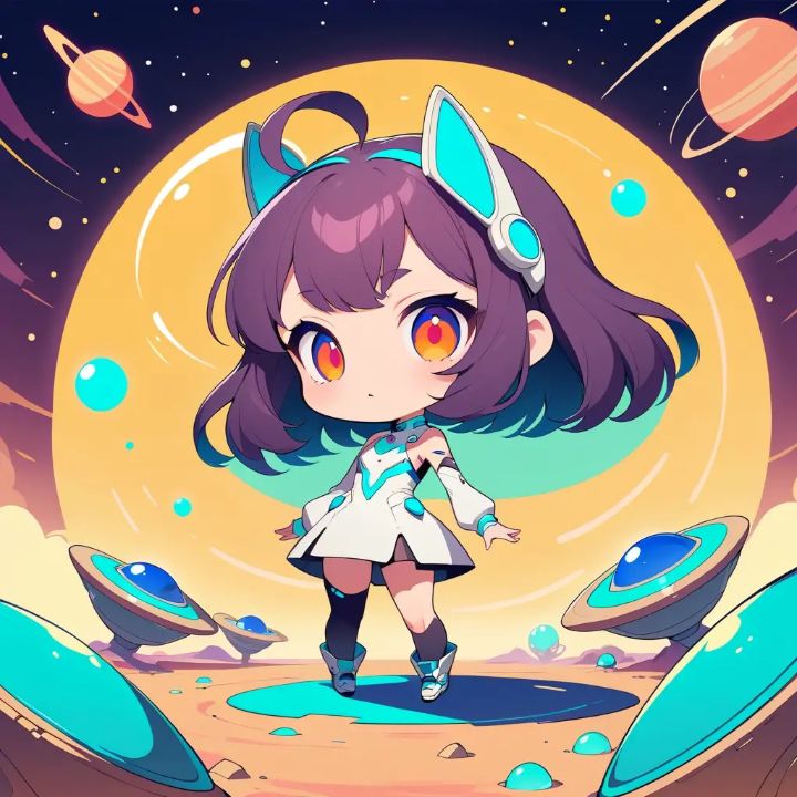 Retro Chibi Girl - Loyalink - Digital Art & AI, Entertainment, Other ...