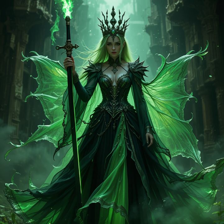Green Fairy God Mother - Loyalink - Digital Art & AI, Fantasy ...