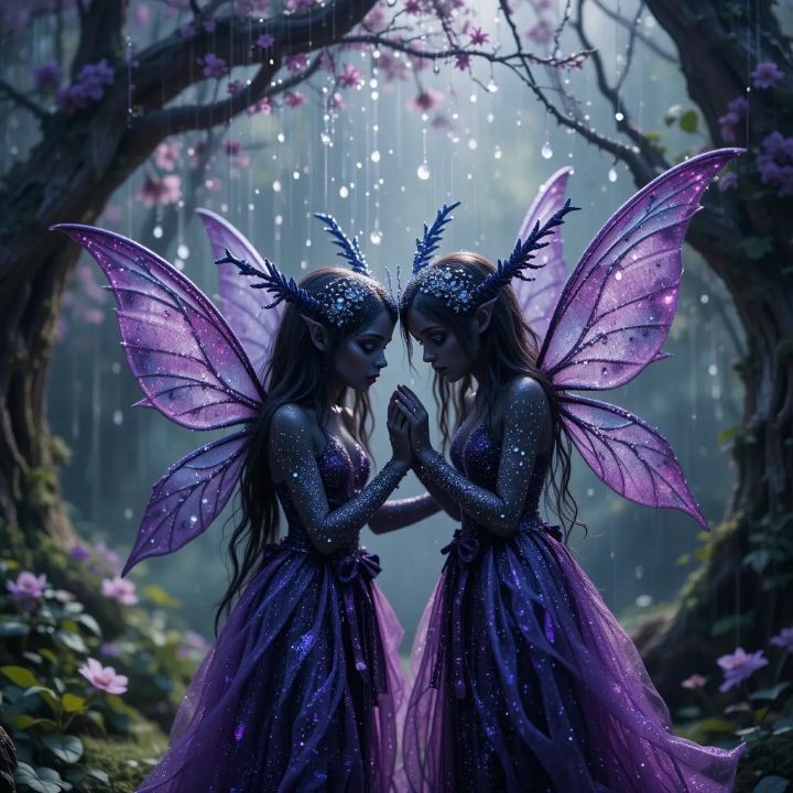 Plum Sister Fairies - Loyalink - Digital Art & AI, Fantasy & Mythology ...