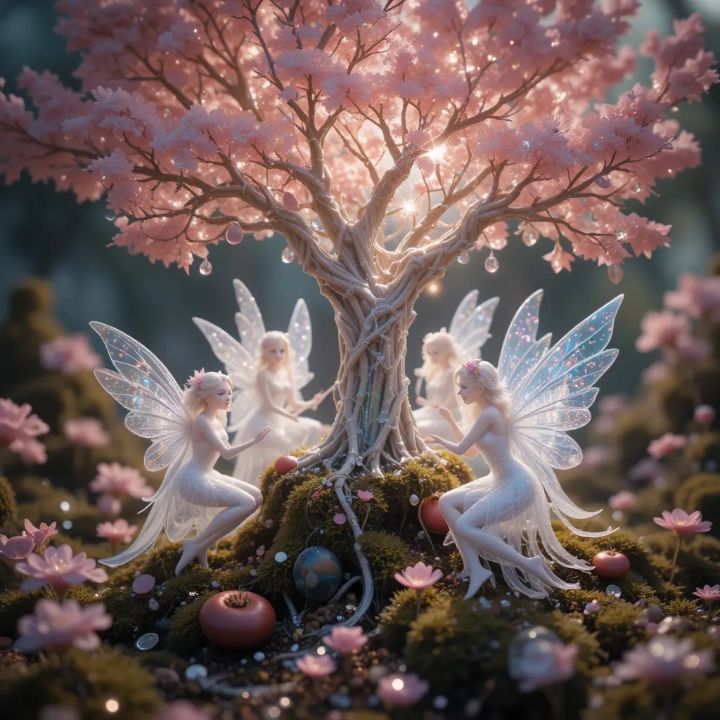 Snow Fairies Gathering - Loyalink - Digital Art & AI, Fantasy ...
