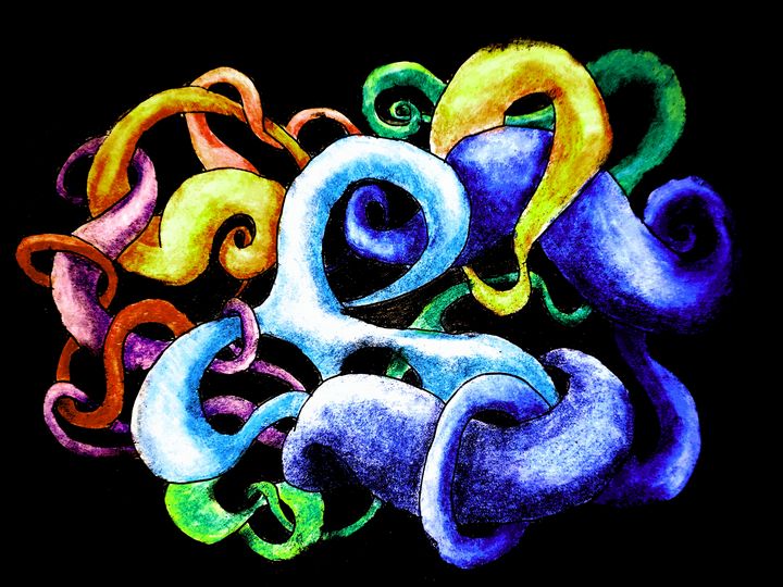 Ravelled - R.D. Rich Arts - Drawings & Illustration, Abstract, Color ...