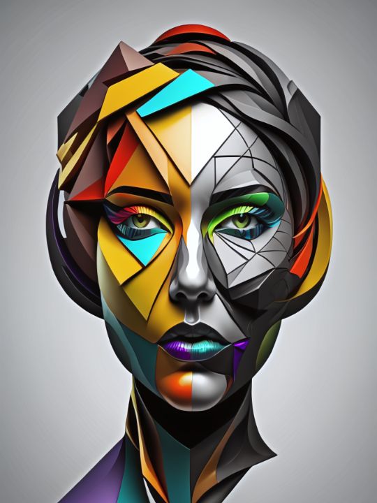 Abstract Woman 47 - Barelart - Digital Art & AI, Abstract, Organic - ArtPal