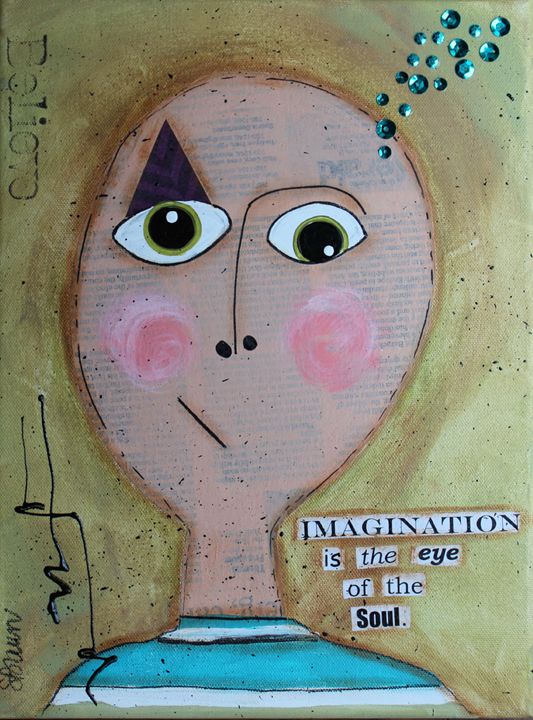 Imagination is the Eye of the Soul - Funky Picasso - Paintings & Prints ...