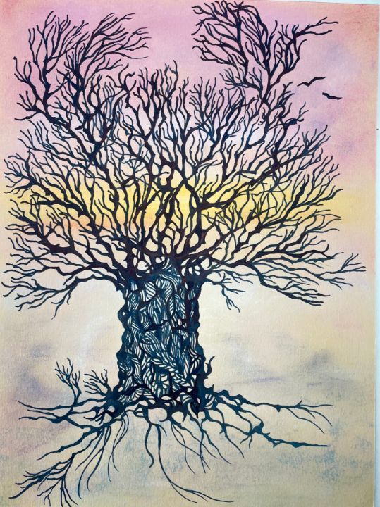 The Spirit Tree - Little Wing Studio - Drawings & Illustration, Fantasy ...