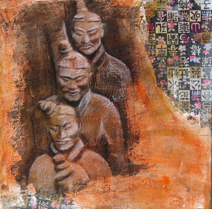 Terracotta Warriors - Katie Jacobson-Lang - Paintings & Prints, Places ...