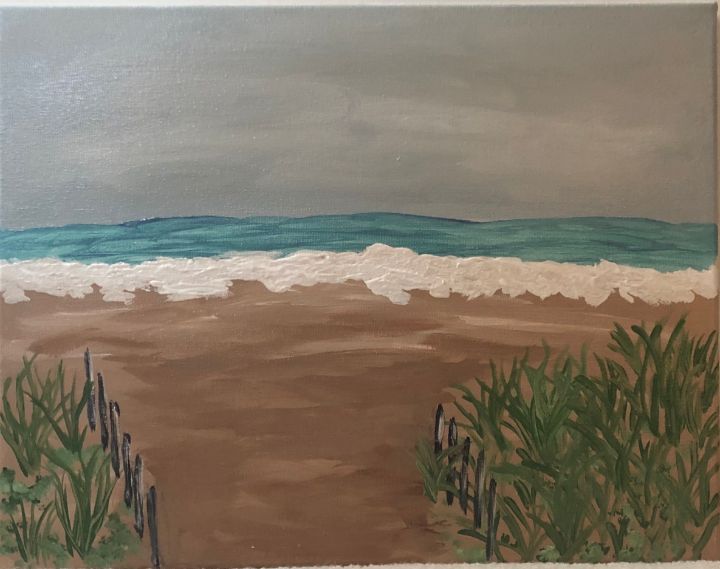 Simple Sea - Paints by Sheri - Paintings & Prints, Landscapes & Nature ...