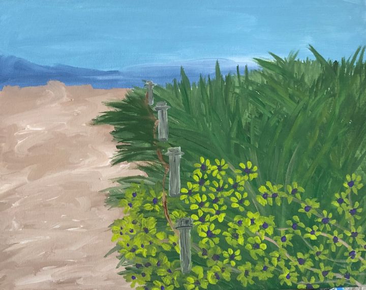 Beach Path - Paints by Sheri - Paintings & Prints, Landscapes & Nature ...
