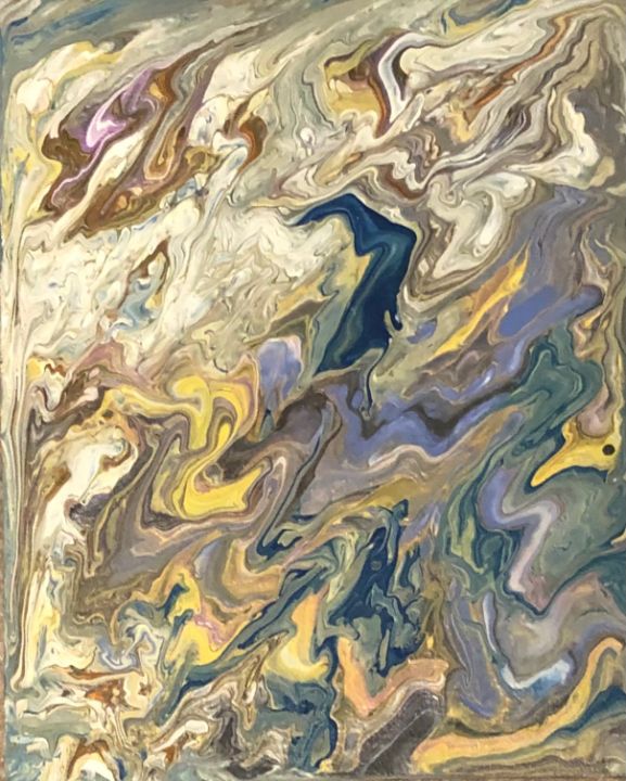 Downward Sliding - Paints by Sheri - Paintings & Prints, Abstract ...