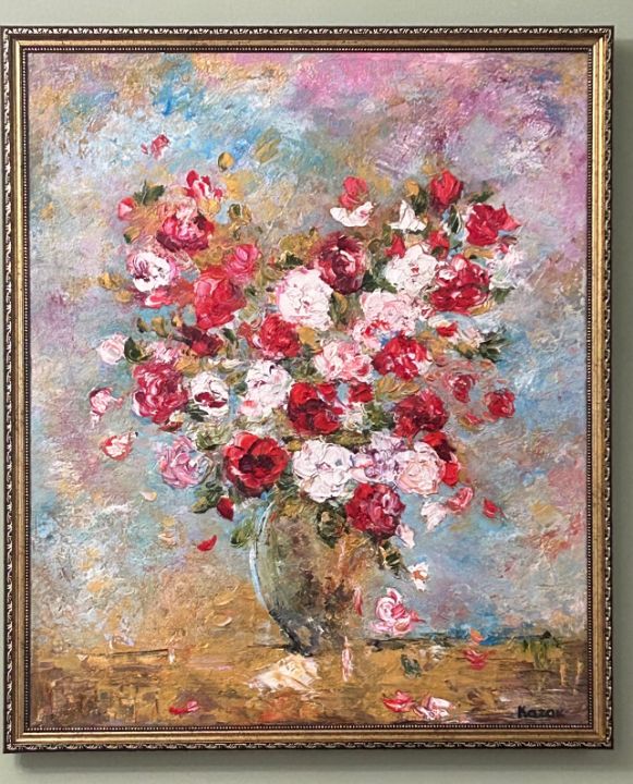 Flowers of love - Cazac Ecaterina - Paintings & Prints, Flowers, Plants ...