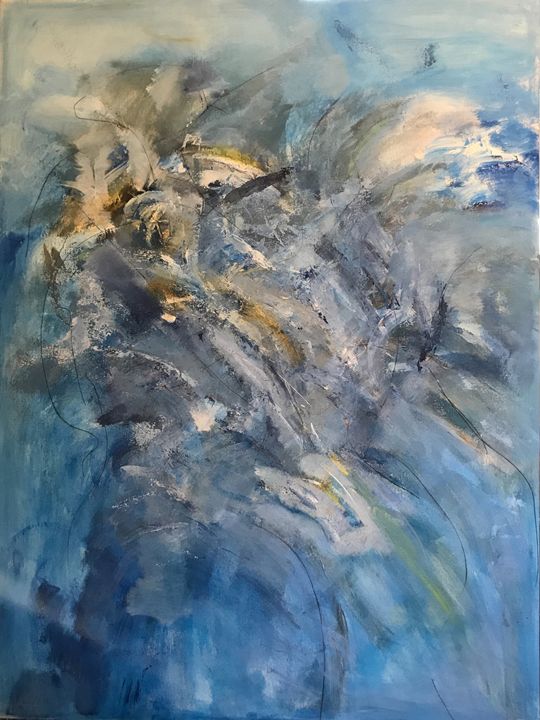 Blue movement - EAShorey art studio - Paintings & Prints, Abstract ...