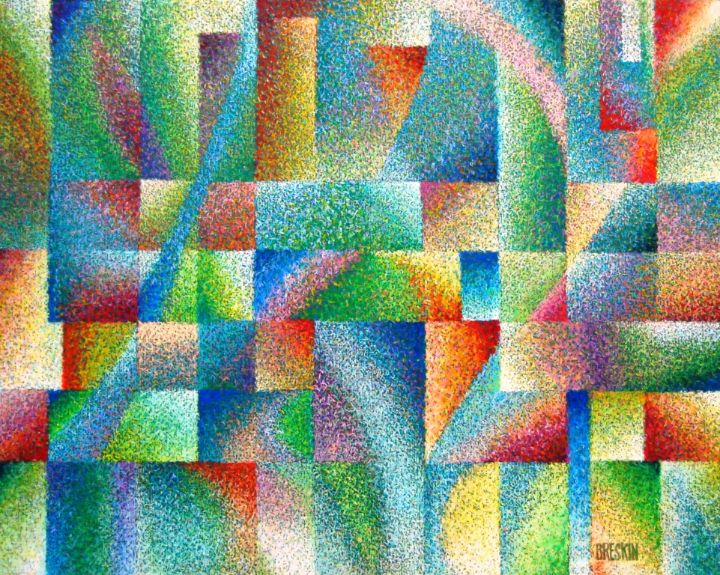Color melody 1 - Breskin - Paintings & Prints, Abstract, Color - ArtPal