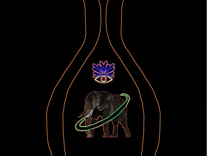 Elephant in an inverted world - Queiroz Gallery - Digital Art & AI ...