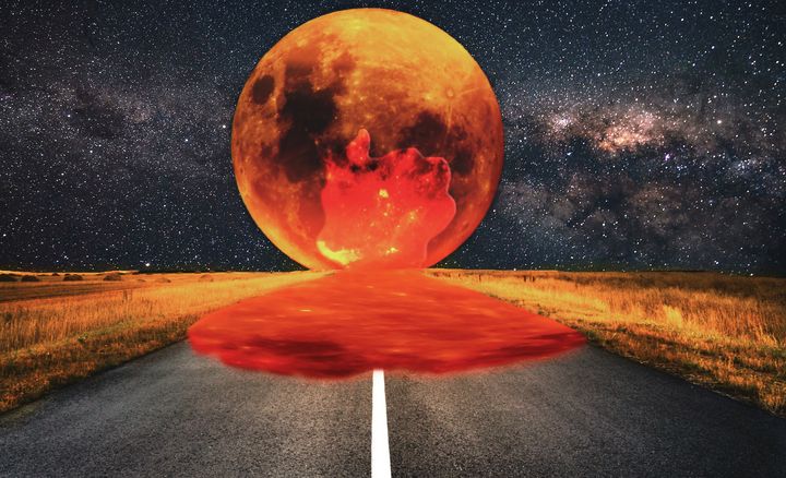 Melting Moon - Abstract - Digital Art, Astronomy & Space, Moon - ArtPal