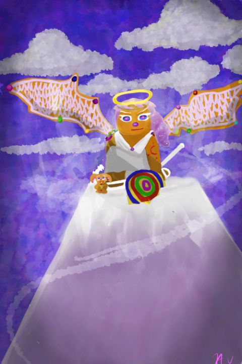 Gingerbread angel warrior - ABY ILLUSTRATIONS - Digital Art & AI ...