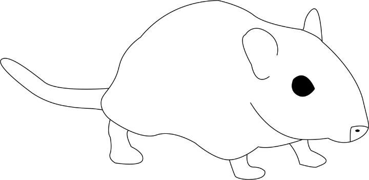 Rat Outline - Sai - Drawings & Illustration, Animals, Birds, & Fish ...