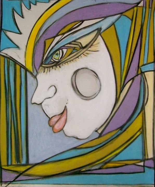 Queen Kissy Face - FlockWorks Studio - Paintings & Prints, Abstract ...