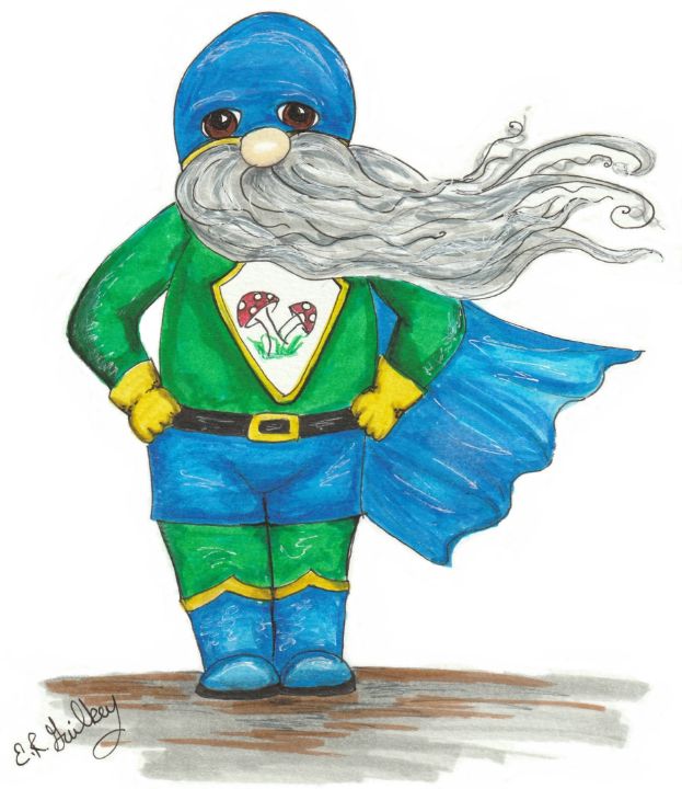 Super Gnome - E.R.Guilkey - Drawings & Illustration, Fantasy ...