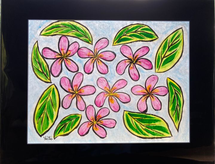Plumeria - Just Lupita aka Yaqui Yaiyai - Paintings & Prints, Flowers ...