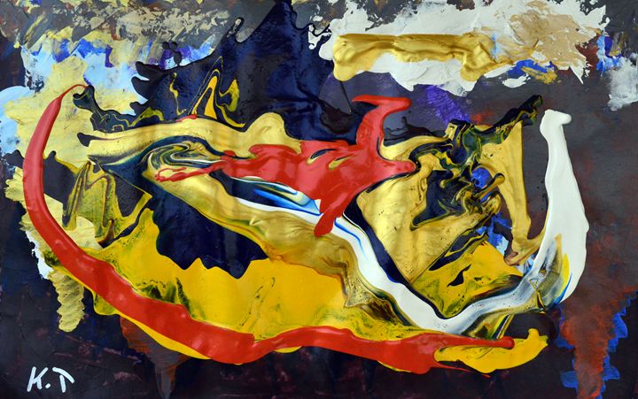 Ghazal in the desert of fear - khaled telmissany - Paintings & Prints ...