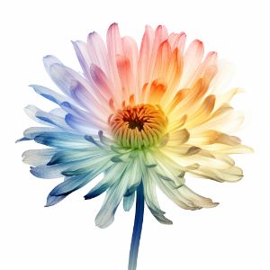 X-ray chrysanthemum flowers on white - Dikson-art - Photography ...