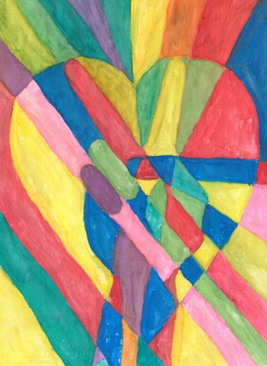 Abstract Peace Love and Unity - Colsam ArtWork - Paintings & Prints ...