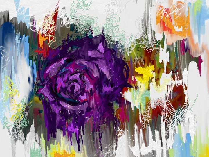 Rose in the web - Ofey - Paintings & Prints, Flowers, Plants, & Trees ...