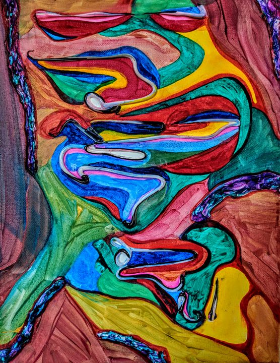 Sliding Colors - Buddy's place - Paintings & Prints, Abstract, Color ...