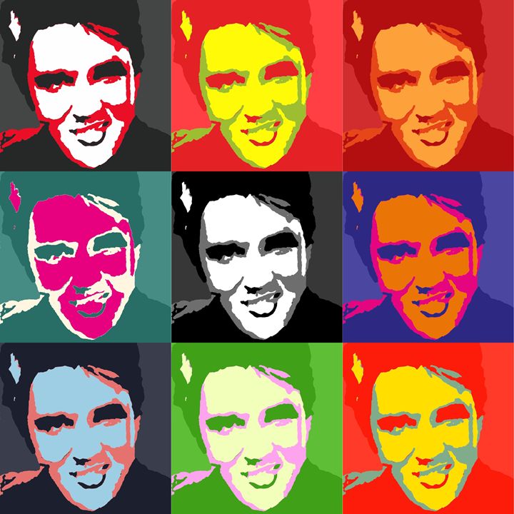 The Many faces of Elvis - robertmargetts - Paintings & Prints, People ...