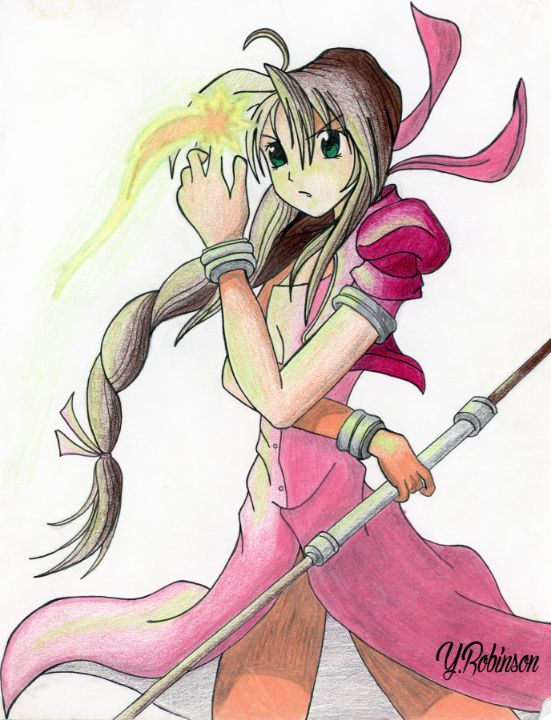 Aerith Gainsborough - Yvette Robinson - Drawings & Illustration, People ...