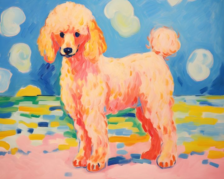 Cute Poodle - Harmony Of Art - Paintings & Prints, Animals, Birds ...