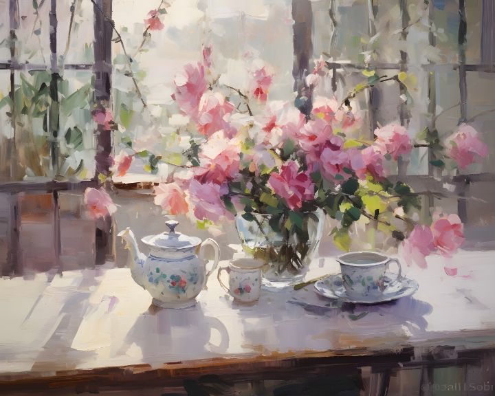 Rose Romance - Harmony Of Art - Paintings & Prints, Flowers, Plants ...