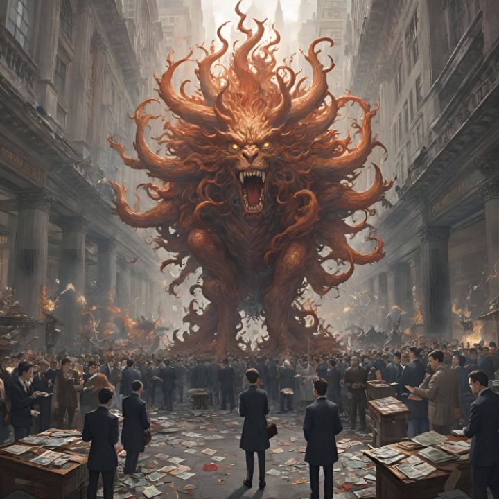 The Beast of Wall Street - Tellerarts by TH - Digital Art & AI, Fantasy ...