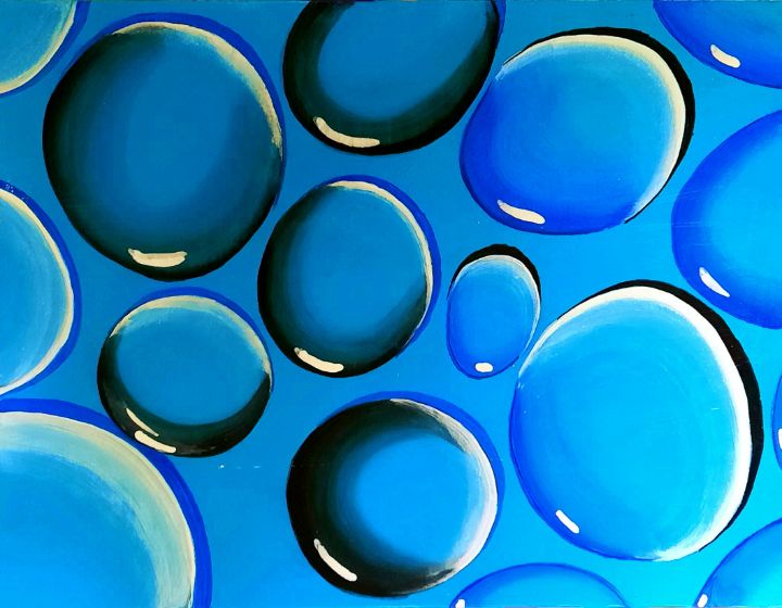 Rain Drops - Astro Artist - Paintings & Prints, Abstract, Organic - ArtPal