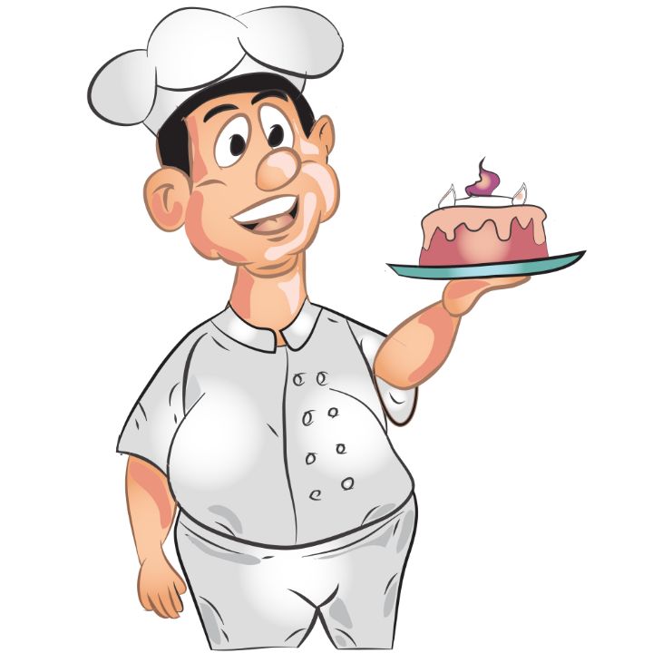 Pastry Chef illustration - Karya Langit - Drawings & Illustration ...