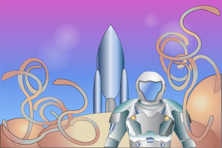 Astronaut and Alien Planet - Karya Langit - Drawings & Illustration ...