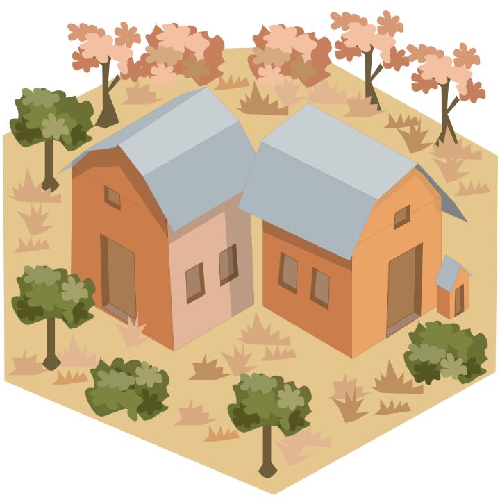 Isometric Farm House and Barn - Karya Langit - Digital Art & AI ...