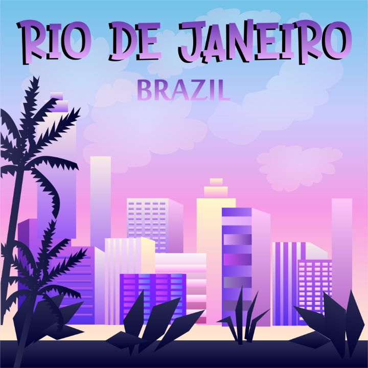 Rio De Janeiro City Sign - Karya Langit - Digital Art & AI, Places ...
