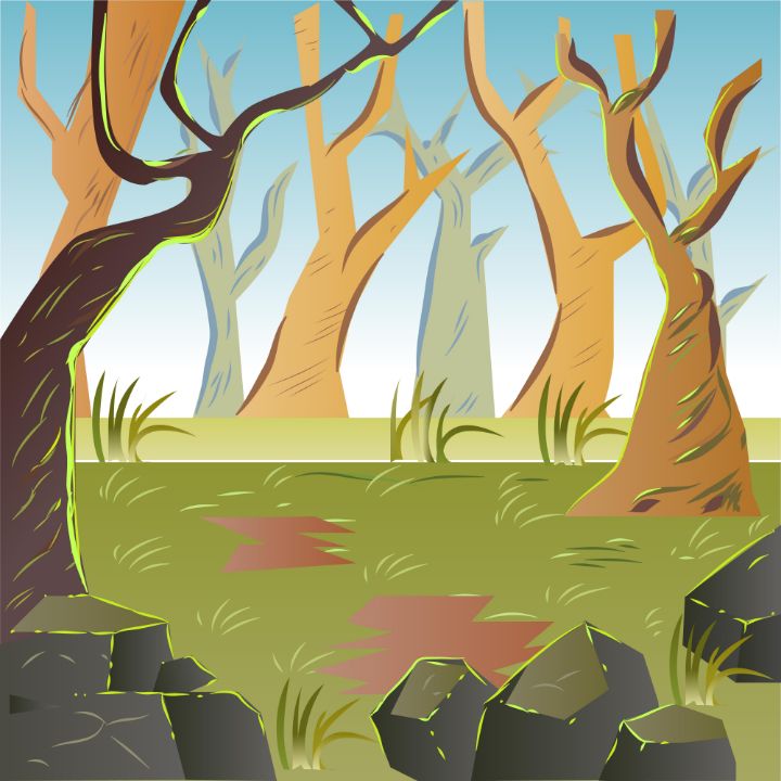 Forest View Illustration - Karya Langit - Drawings & Illustration ...