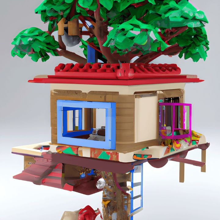 LEGO Tree House - Karya Langit - Digital Art & AI, Childrens Art, Toys ...