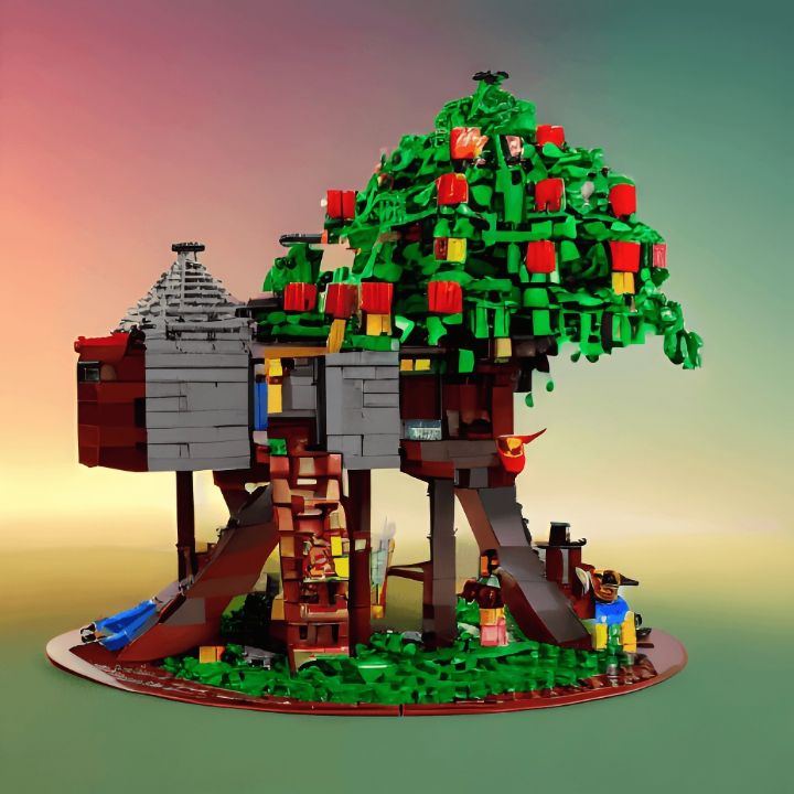 LEGO Tree House - Karya Langit - Digital Art & AI, Childrens Art, Toys ...