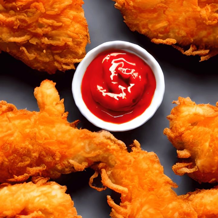 Fried Chicken Illustration - Karya Langit - Digital Art & AI, Food ...