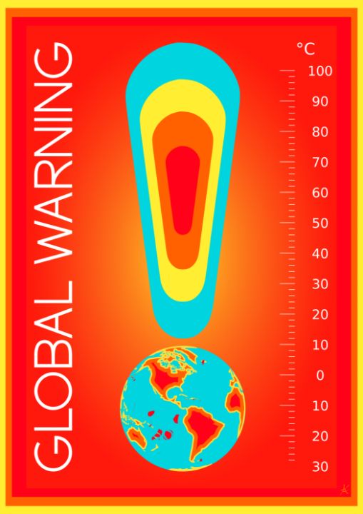 Global Warning (about Global Warming - Kadaga - Digital Art & AI ...